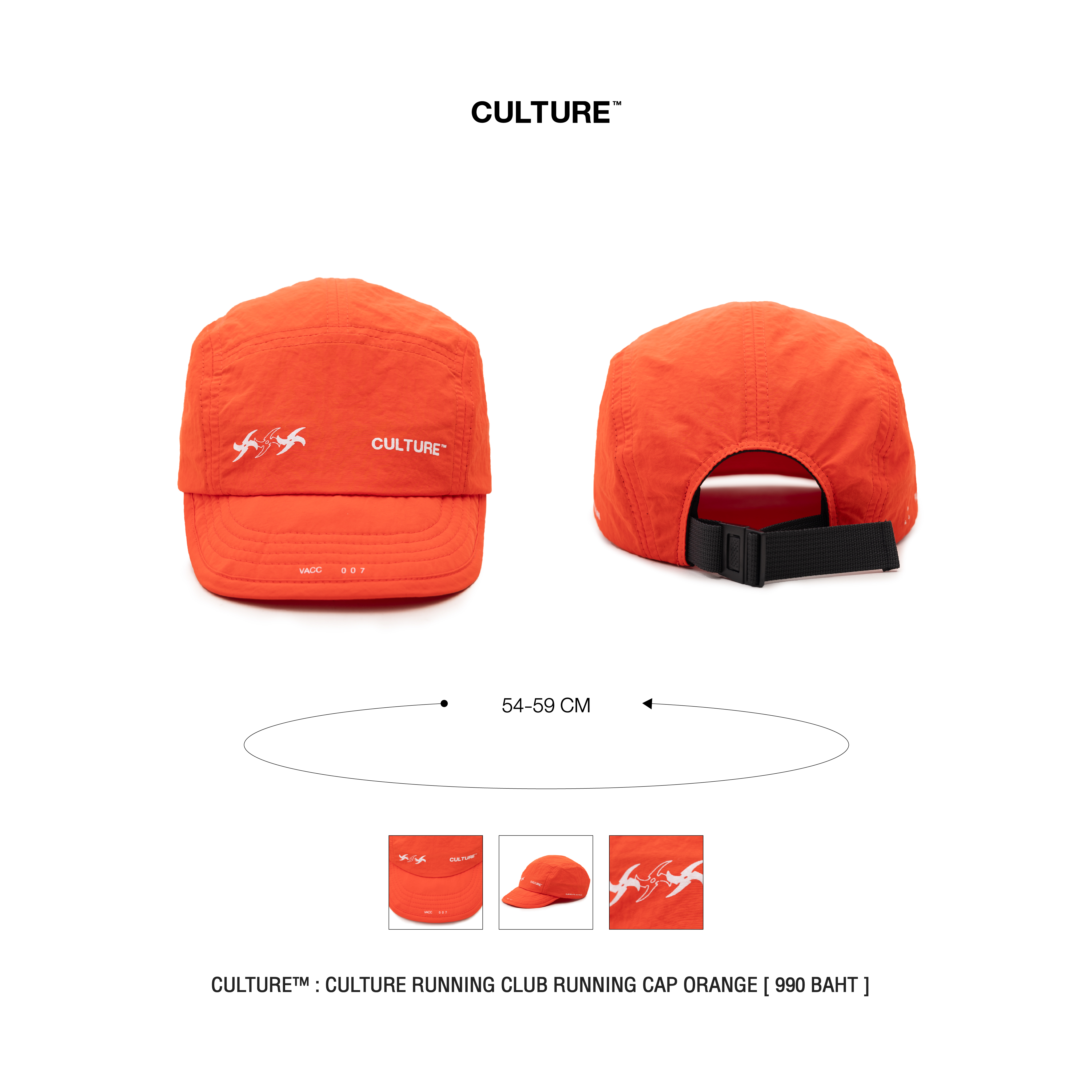 V.A.C Culture Running Club Running Cap Orange