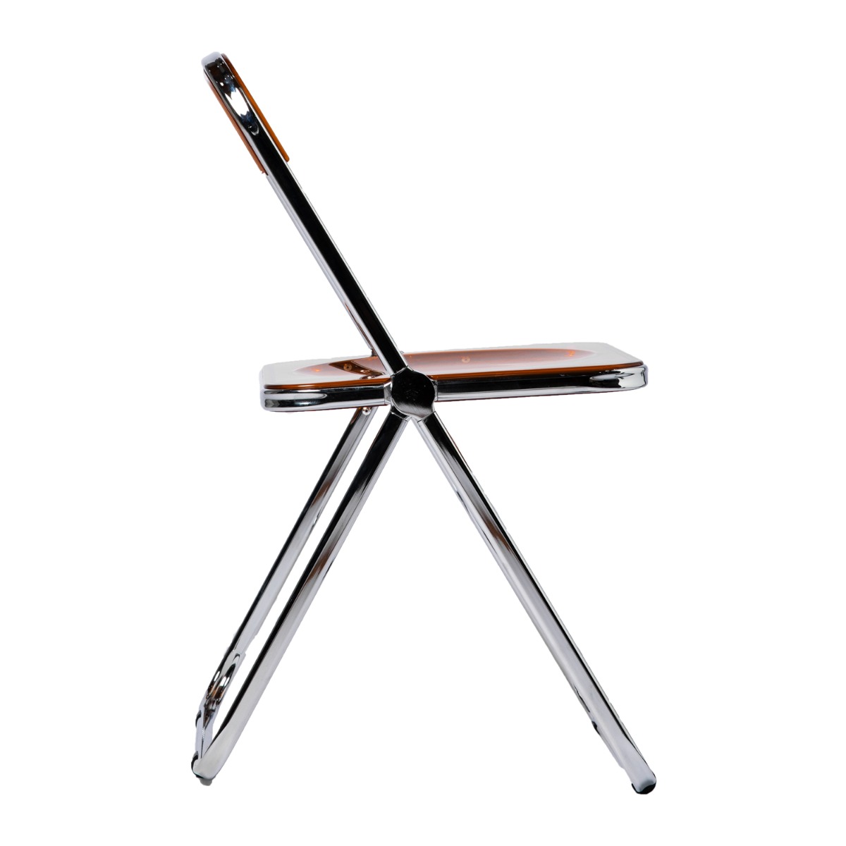 CARNIVAL ACRYLIC CLEAR FOLDING CHAIR TAWNY
