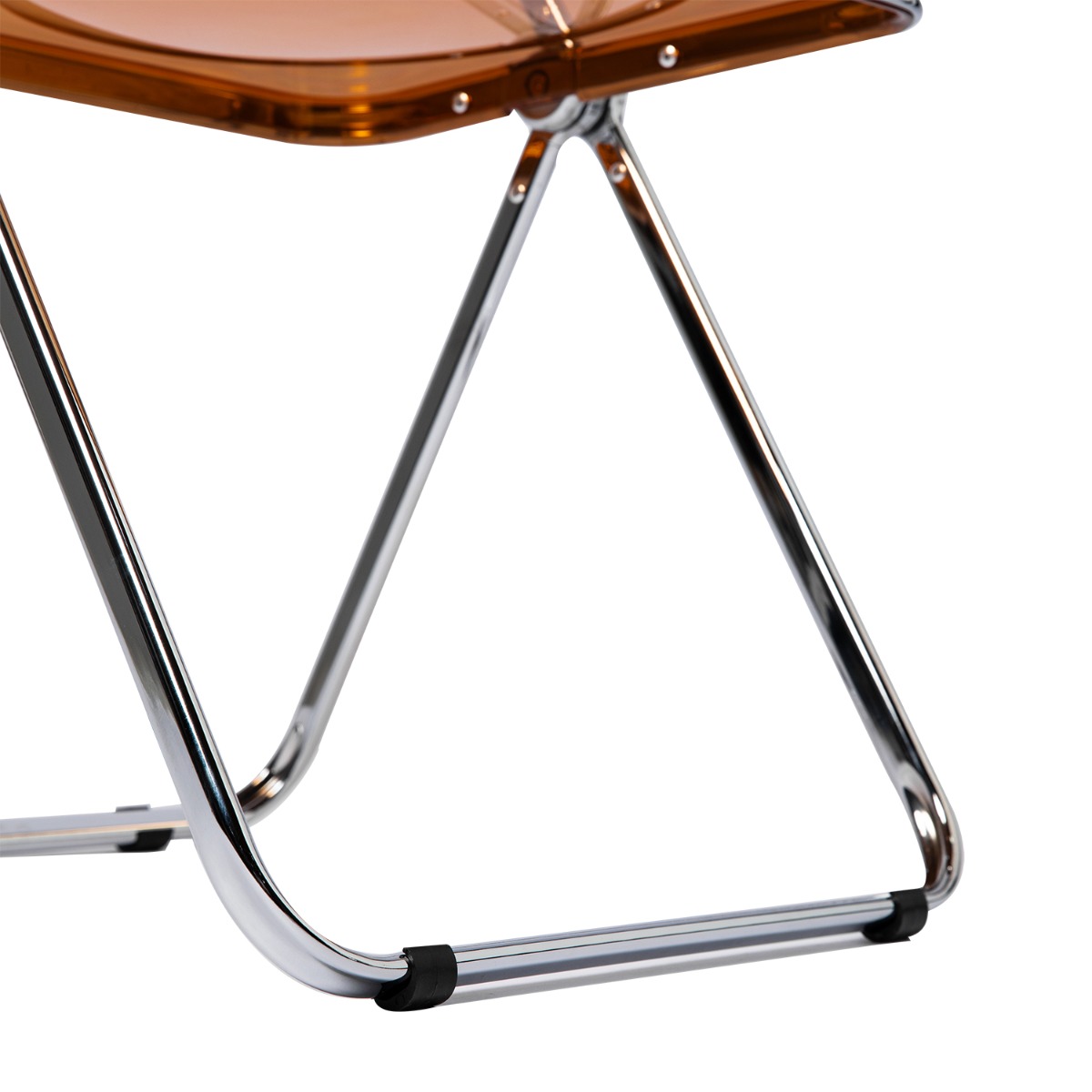 CARNIVAL ACRYLIC CLEAR FOLDING CHAIR TAWNY