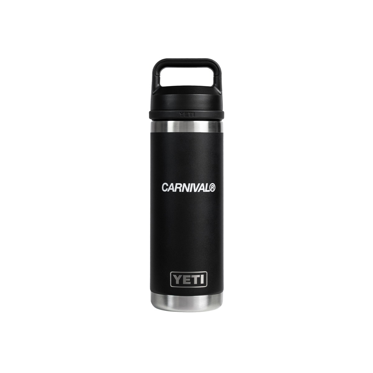 CARNIVAL X YETI RAMBLER 18 OZ BOTTLE CHUG BLACK