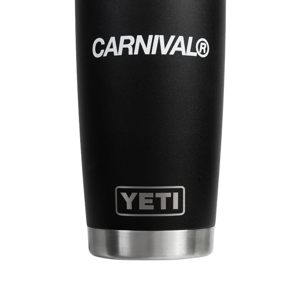 CARNIVAL X YETI RAMBLER 20 OZ TUMBLER BLACK