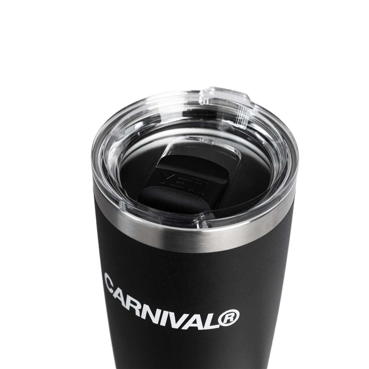CARNIVAL X YETI RAMBLER 20 OZ TUMBLER BLACK