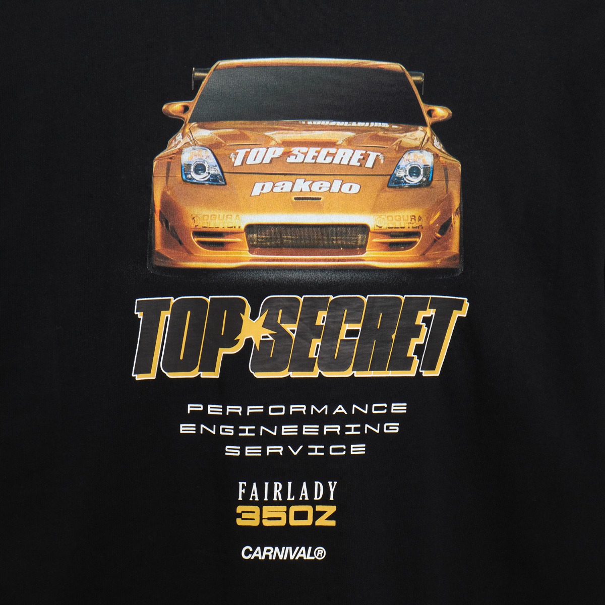 CARNIVAL X TOP SECRET SERVICE OVS T-SHIRT BLACK