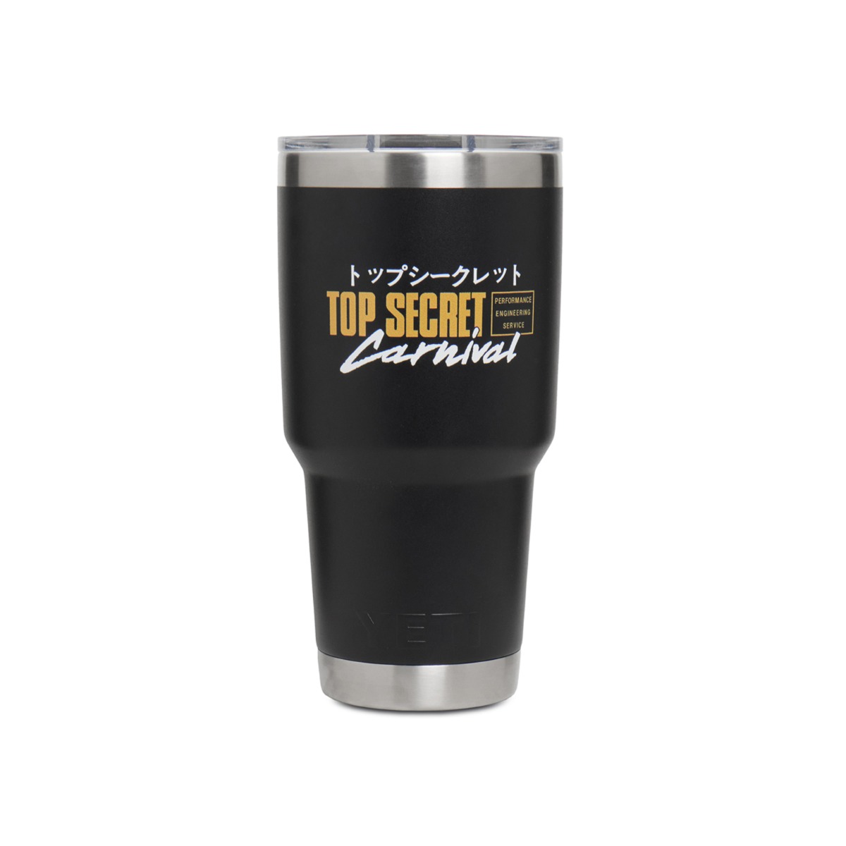 CARNIVAL X TOP SECRET YETI RAMBLER 30 OZ TUMBLER BLACK