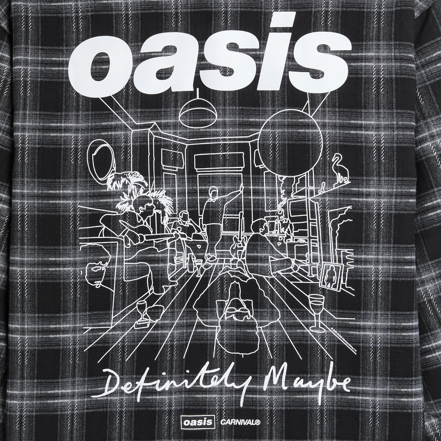 CARNIVAL X OASIS THE GREATEST ALBUM SHIRT BLACK