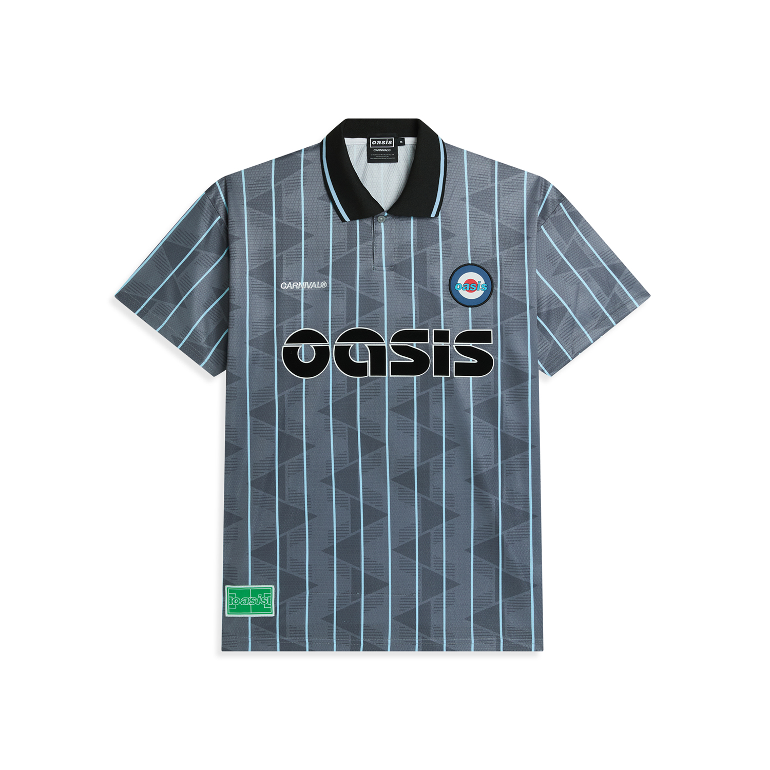 CARNIVAL X OASIS AWAY GREY JERSEY BLACK