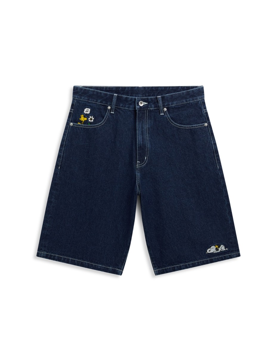 CARNIVAL X PEANUTS DENIM SHORTS BLUE