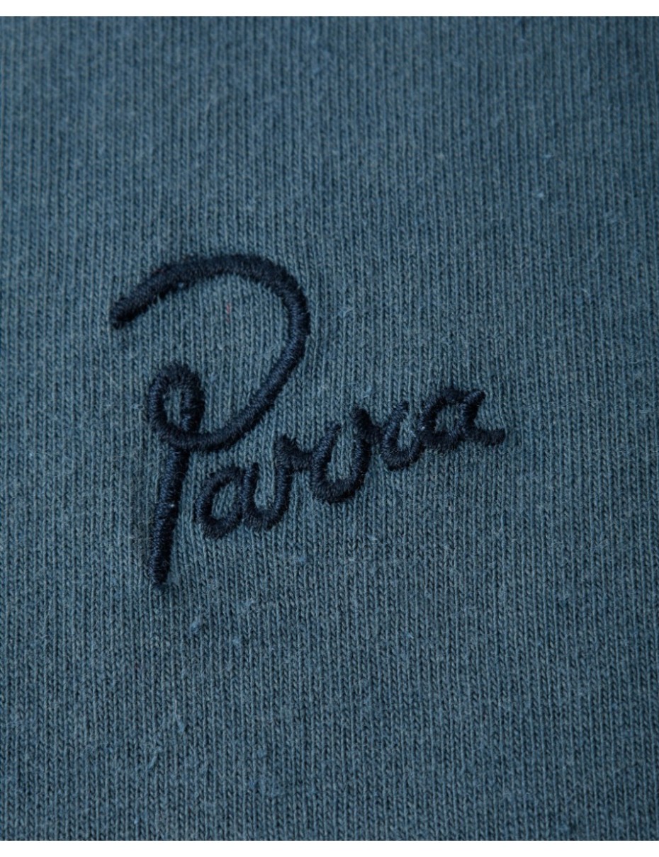 Parra Script logo t-shirt Washed blue (51424)