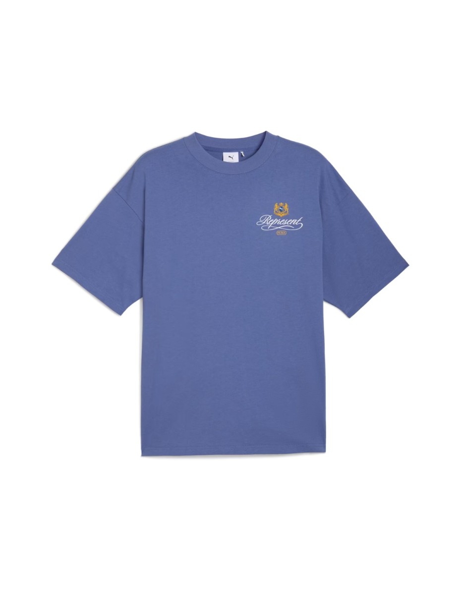 PUMA REPRESENT GRAPHIC Tee Blue Dusk