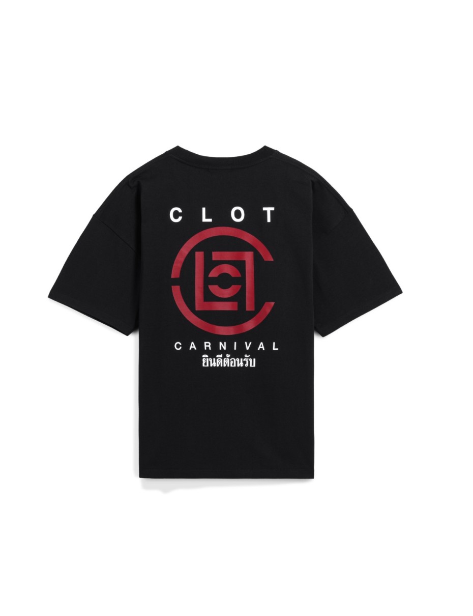 CLOT x CARNIVAL WELCOME OVS T-SHIRT BLACK