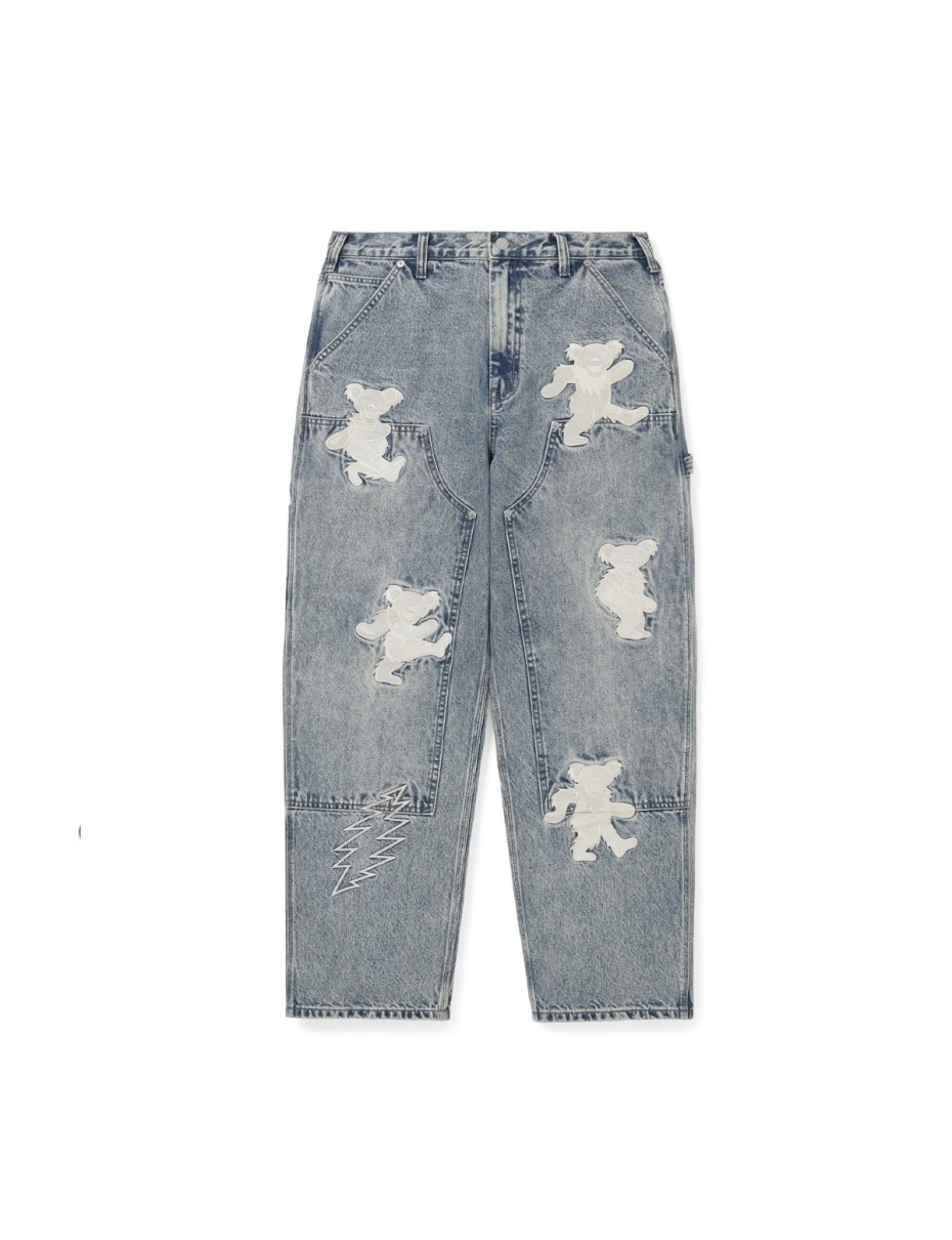 THISISNEVERTHAT GD Lightning Double Knee Pant WASHED BLUE
