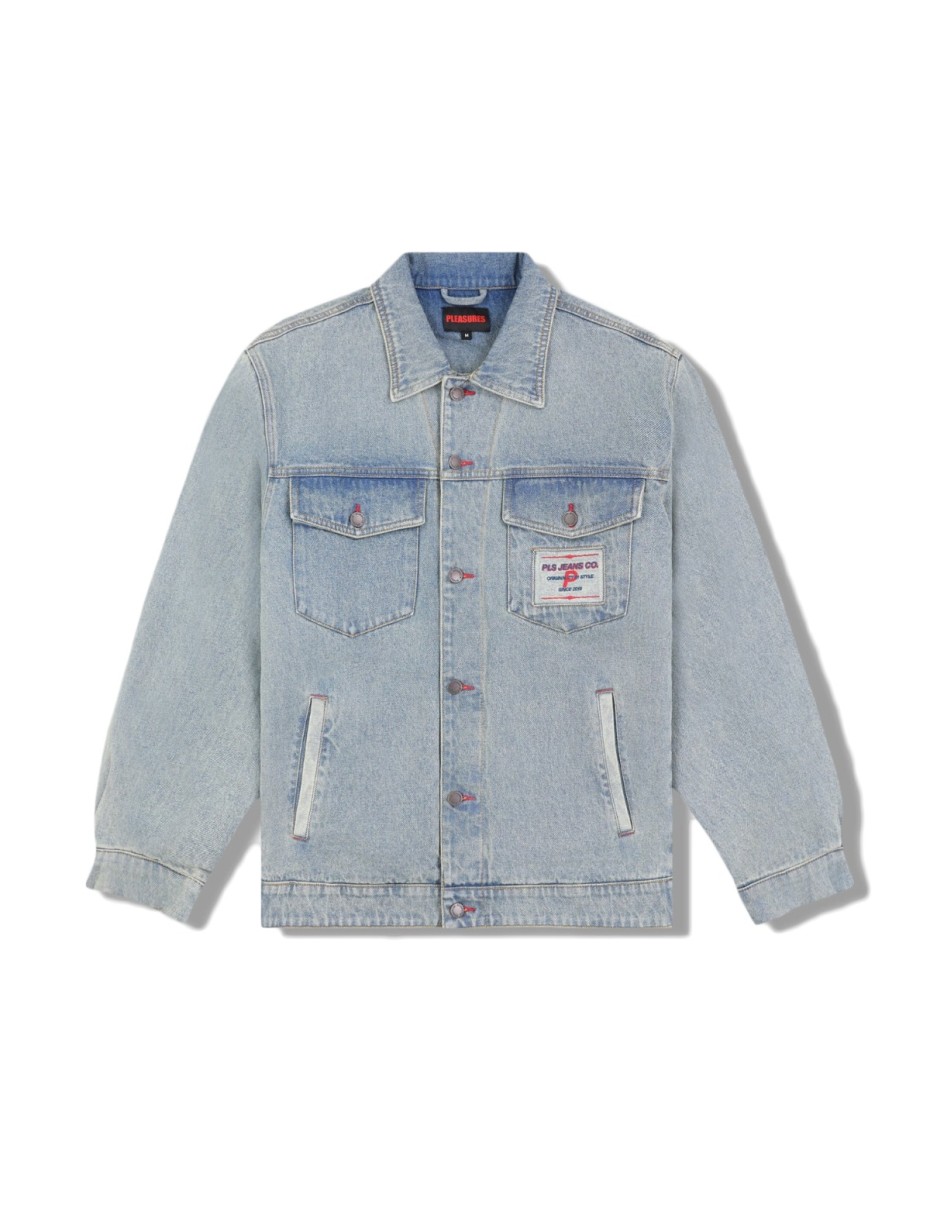 PLEASURES PARK INSULATED DENIM JACKET INDIGO