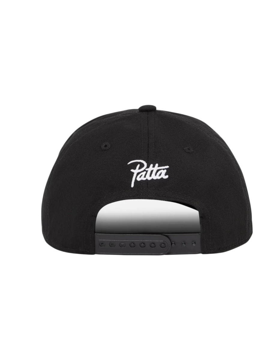 Patta Arc logo Snapback Cap Black (POC-AW25-4150-339-0020-001)