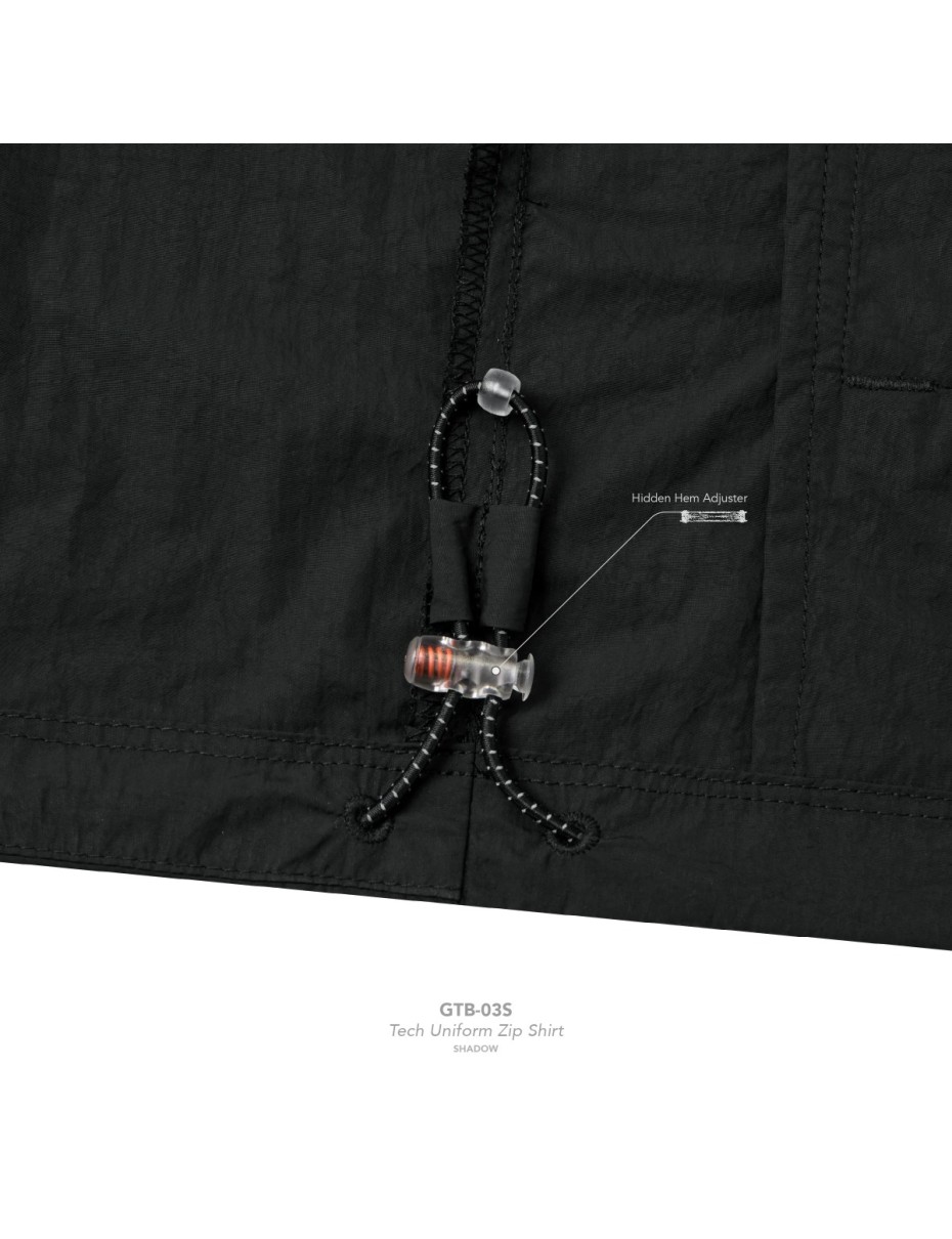 GOOPiMADE x TIGHTBOOTH “GTB-03S” Tech Uniform Zip Shirt SHADOW