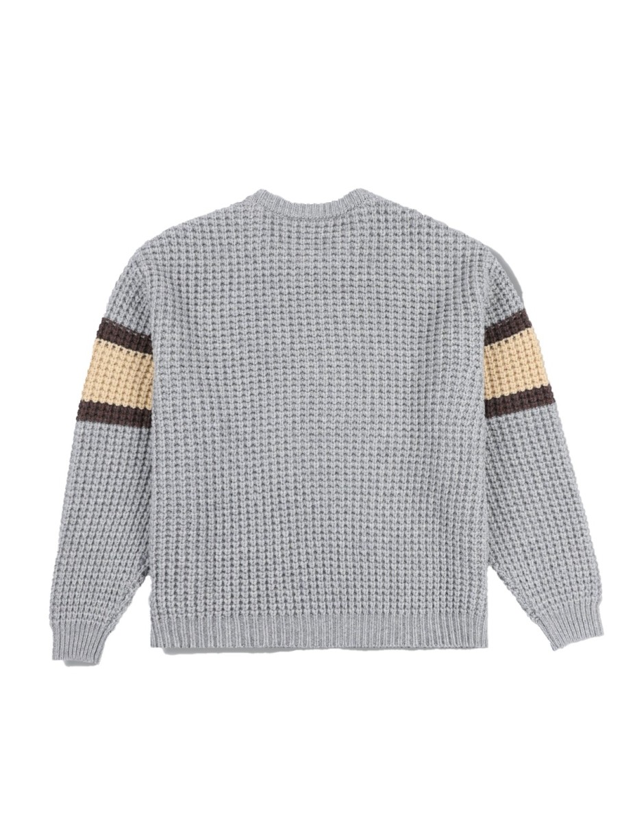 Pleasures TWITCH CHUNKY KNIT SWEATER HEATHER GREY (P24W004)