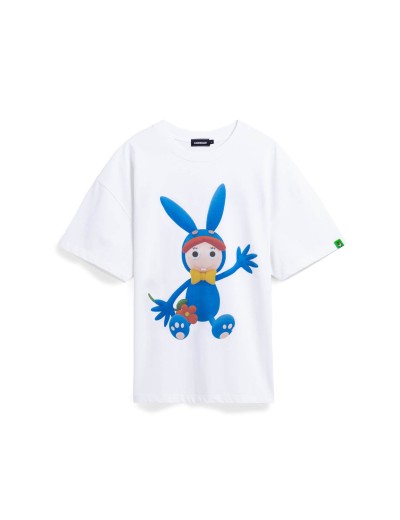 CARNIVAL X MTSS GREETING OVS T-SHIRT WHITE