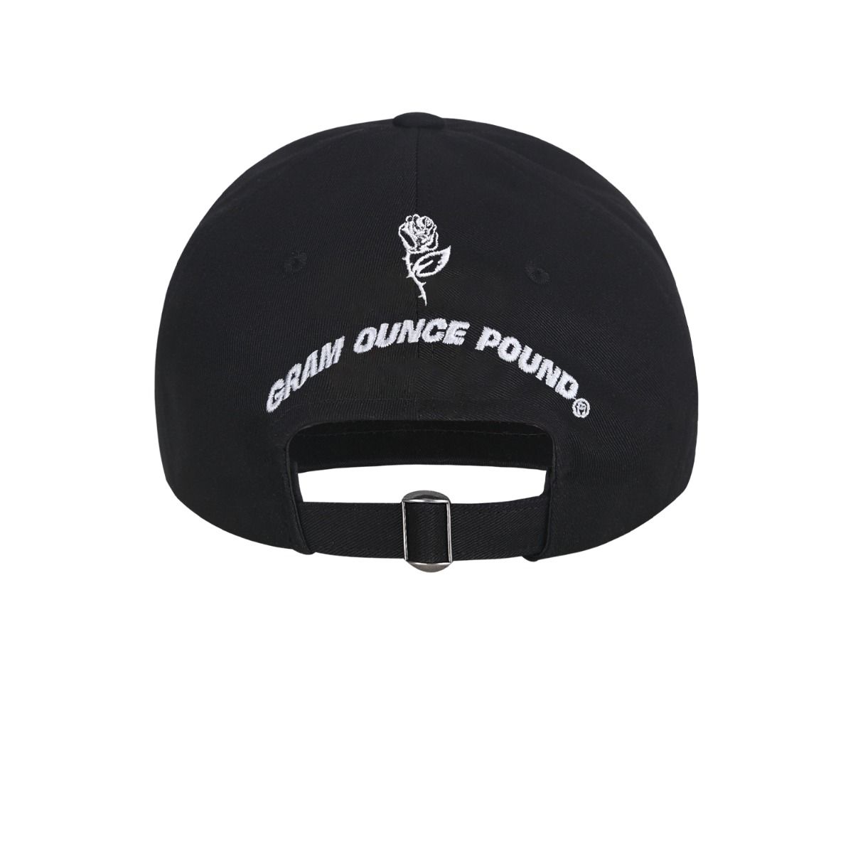 GRAM OUNCE POUND FRIEND & FAMILY 6-PANEL CAP BLK