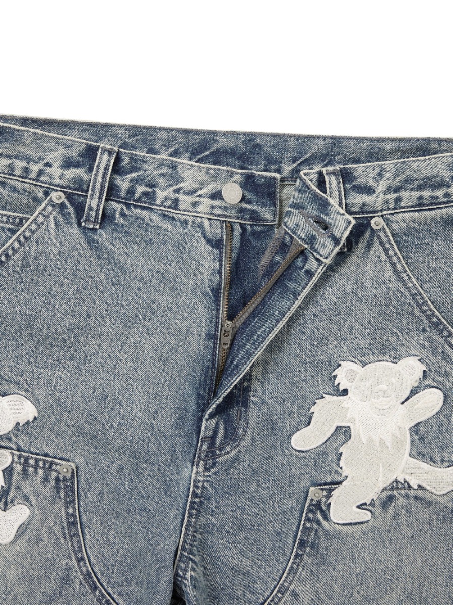 THISISNEVERTHAT GD Lightning Double Knee Pant WASHED BLUE