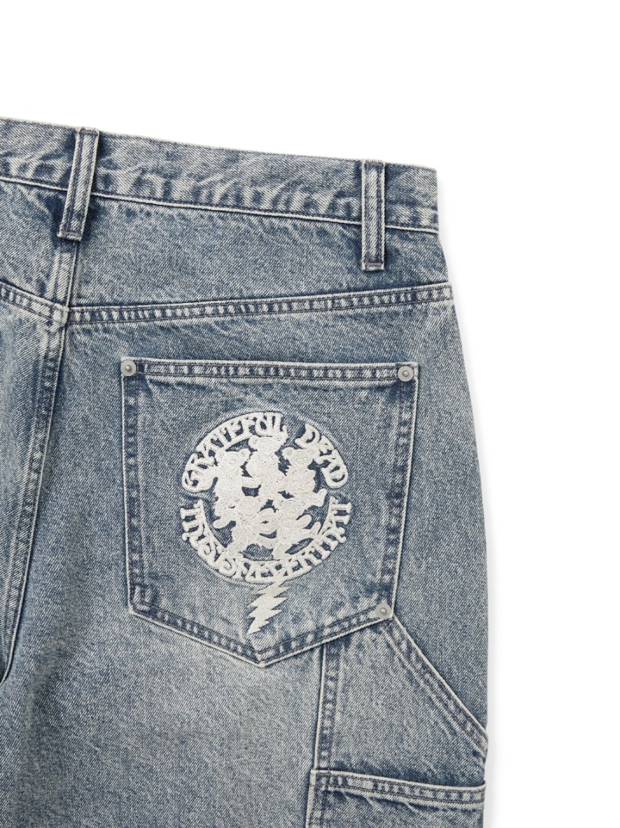 THISISNEVERTHAT GD Lightning Double Knee Pant WASHED BLUE