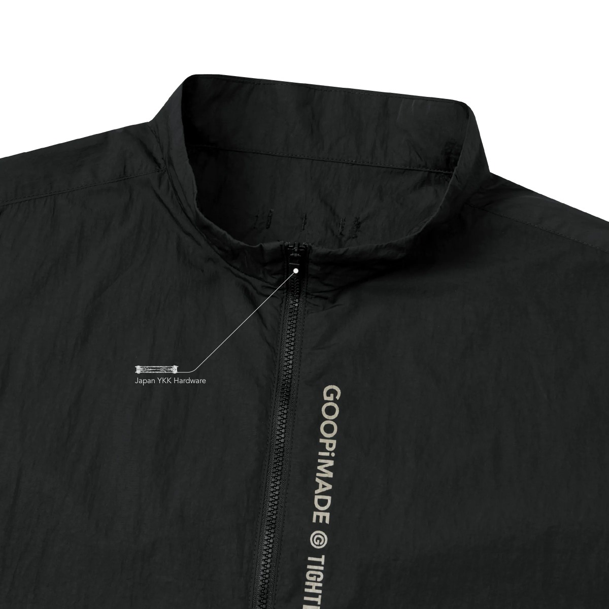 GOOPiMADE x TIGHTBOOTH “GTB-03S” Tech Uniform Zip Shirt SHADOW