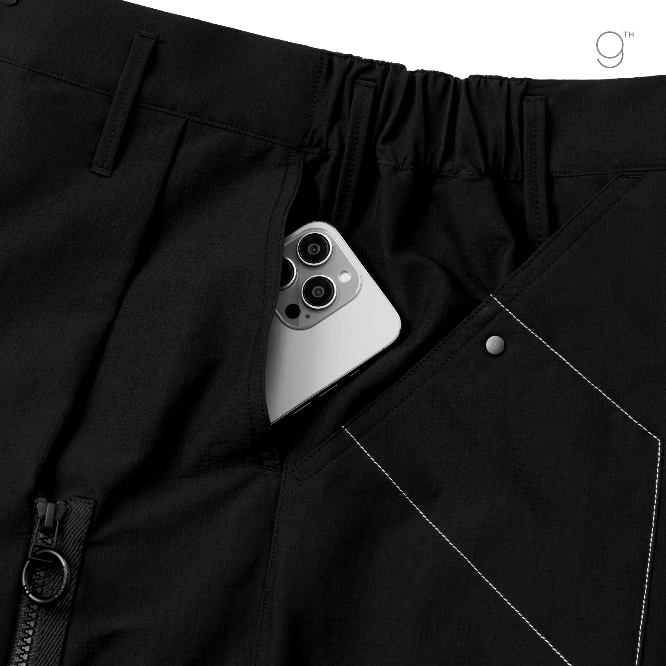 GOOPiMADE 9TH-CORDURA ZIPPER CARGO TROUSERS SHADOW